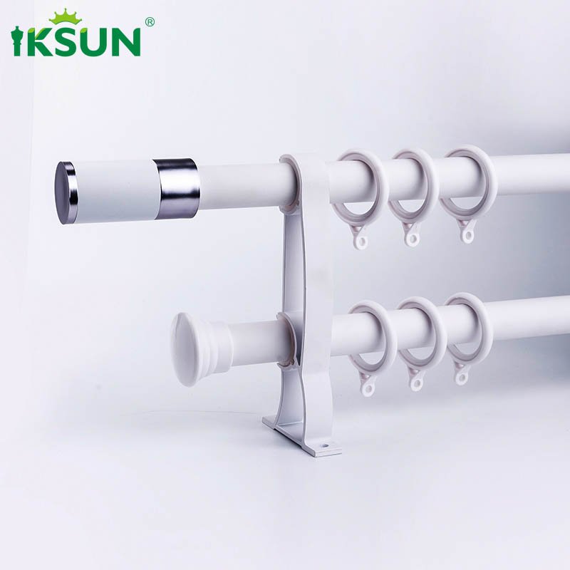Aluminum Single Curtain Rod - Custom Modern Curtain Rod - IKSUN Curtain ...
